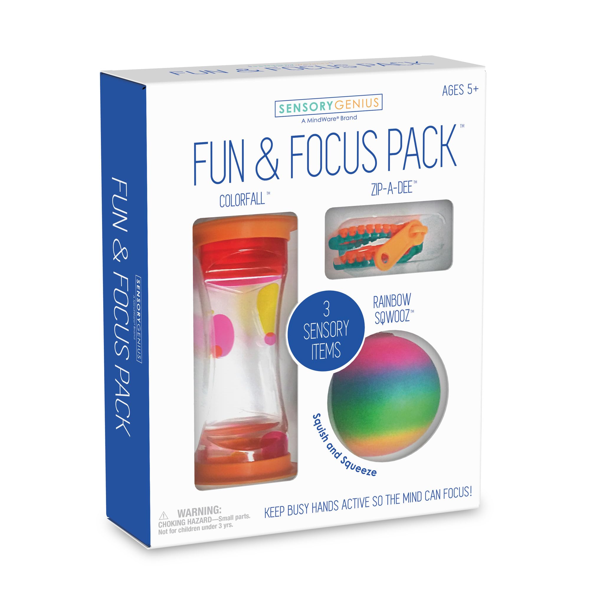 Amazon.com: MindWare Sensory Genius Fun & Focus Pack - Ages 5 and up ...