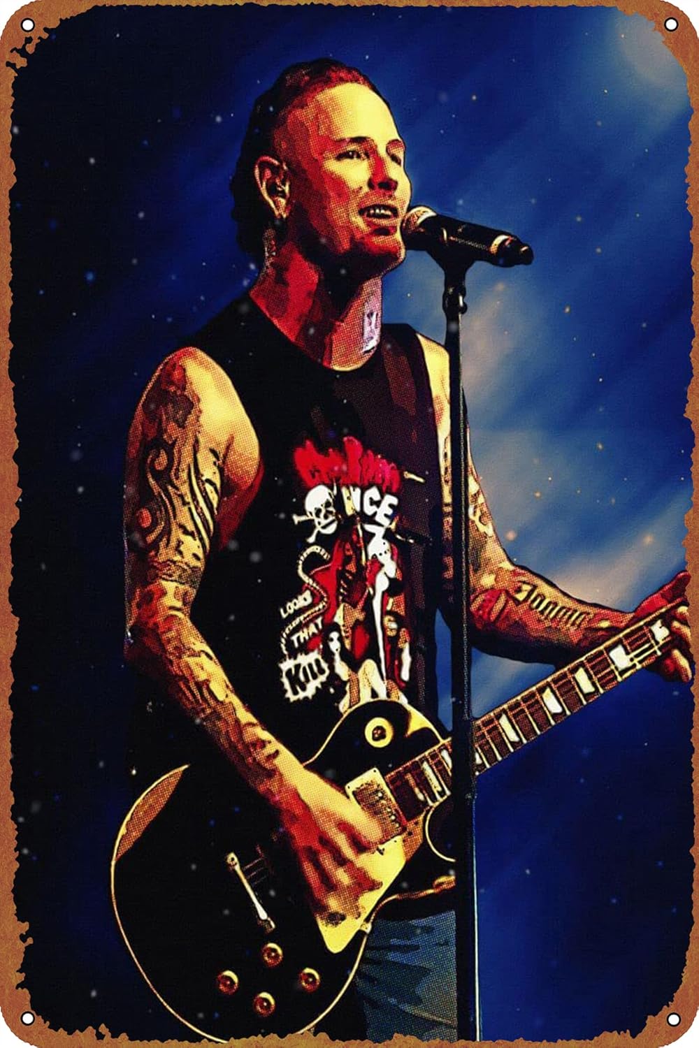 Amazon.com : Superstars Superstars Corey Taylor Metal Tin Sign Poster ...