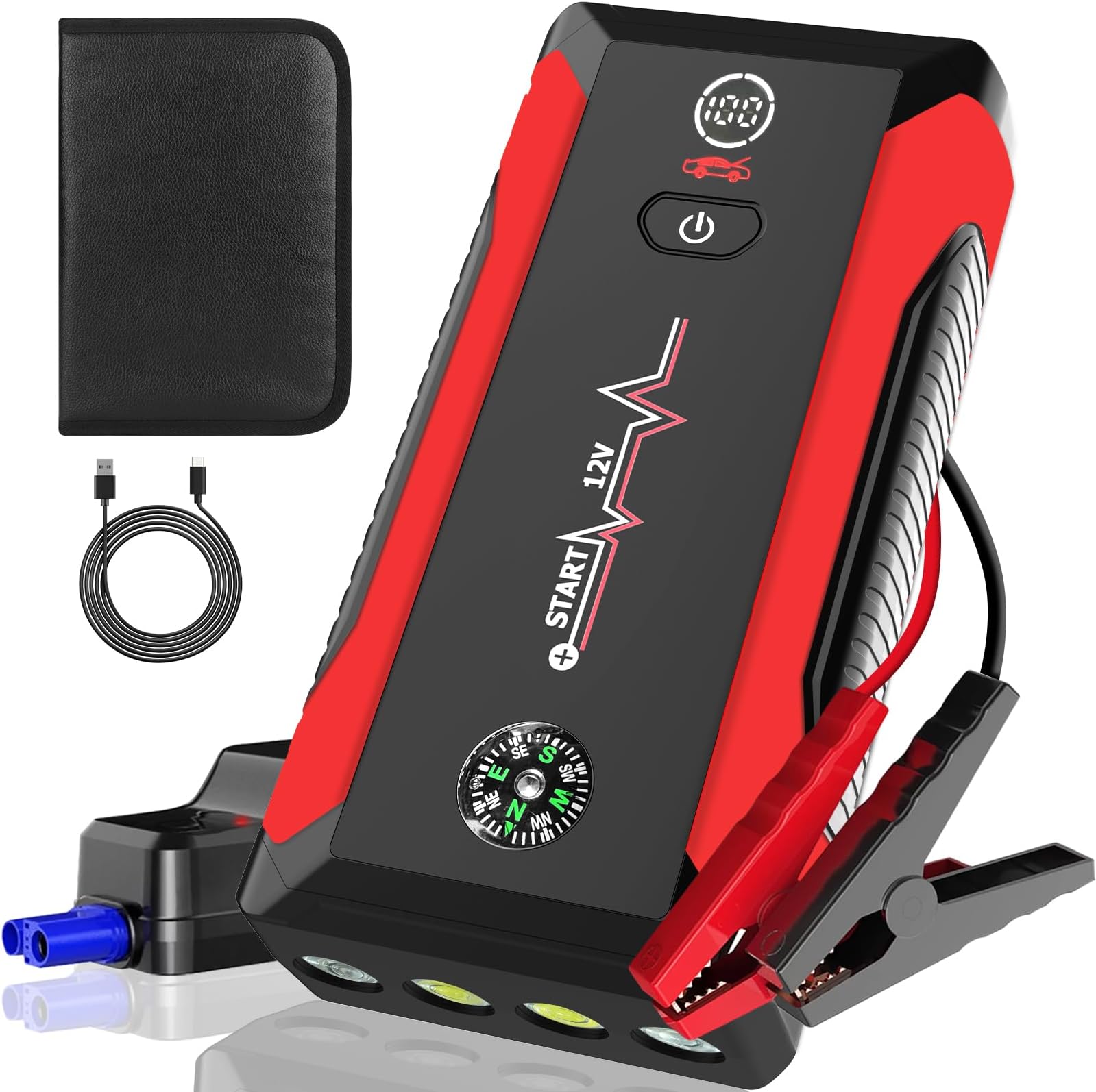 Amazon.com: JAOPAE Car Jump Starter, Jump Starter Battery Pack for Up ...