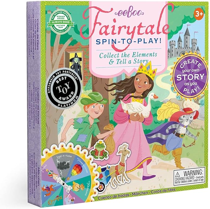 Amazon.com: eeBoo Fairy Tale Spinner Board Game for Kids : Toys & Games