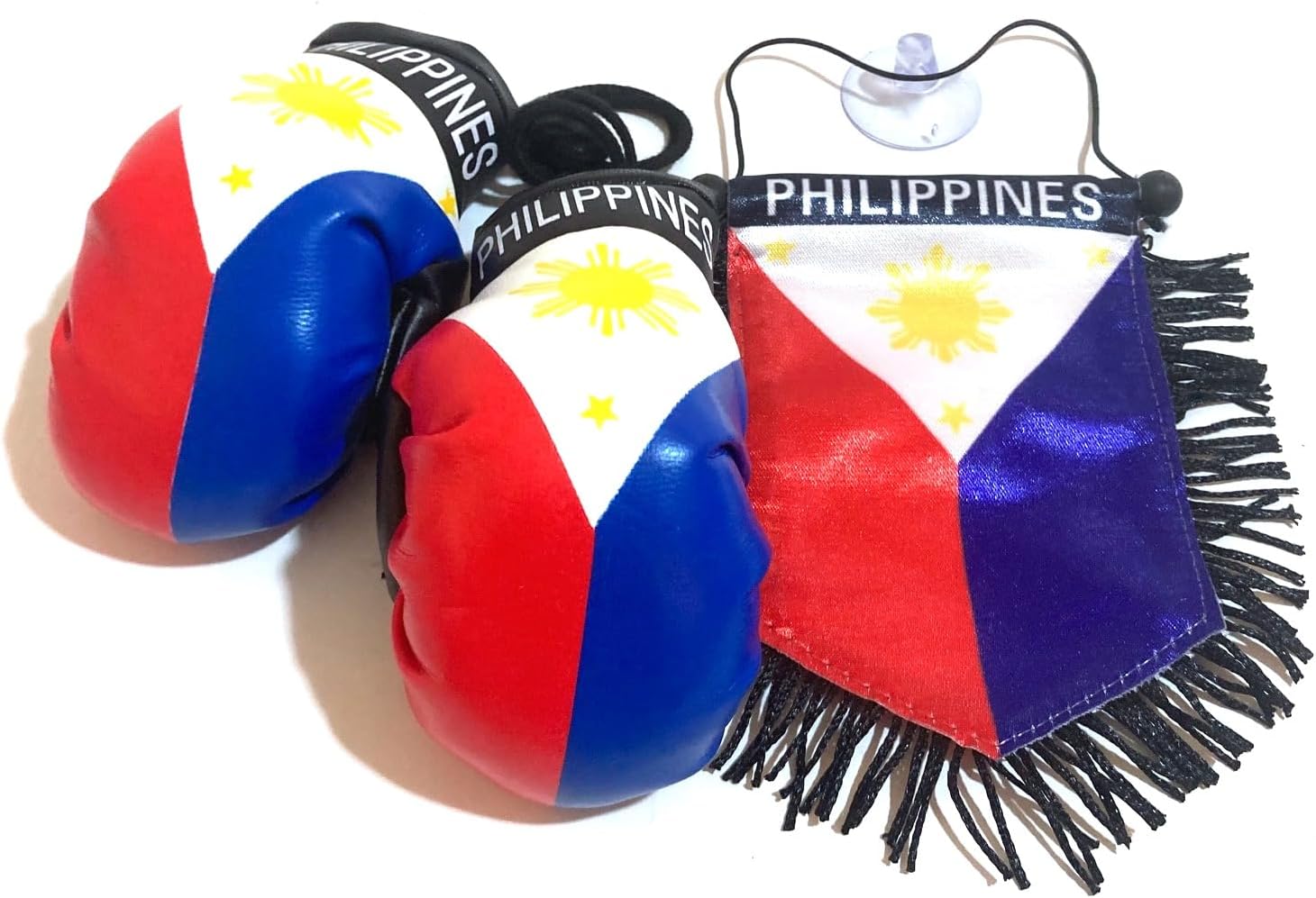 Amazon.com: Philippines Flag Car Hanging & Mini Boxing Gloves Combo Set ...