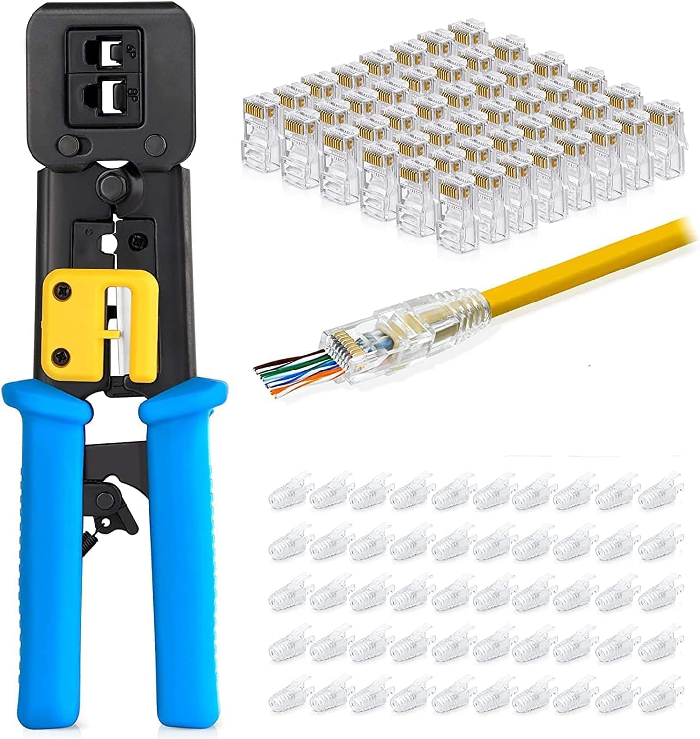 TRENDnet Crimping Tool, 8P/Rj-45 & 6P/Rj-12, Rj-11 Crimp, Cut, Strip ...