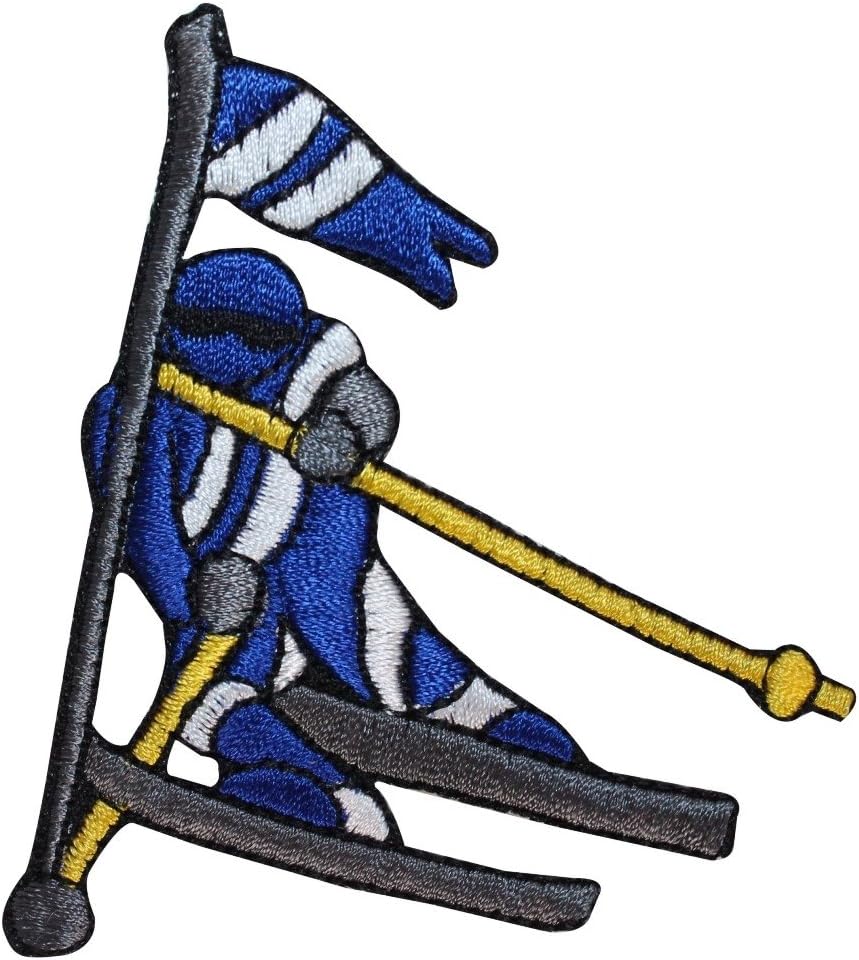 Amazon.com: ID 1474 Snow Down Skiing Patch Speed Race Snow Ski ...