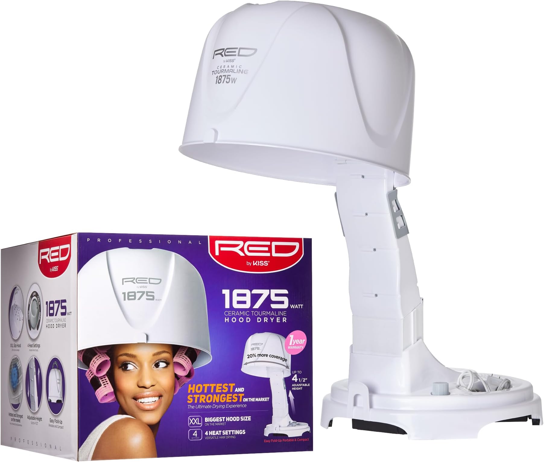 Amazon.com: Conair Bonnet Hair Dryer, Soft Portable Bonnet Style Hair Dryer