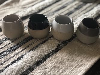 Amazon.com | Ceramic Espresso Cups Set of 4 - 2.7oz - Espresso Coffee ...