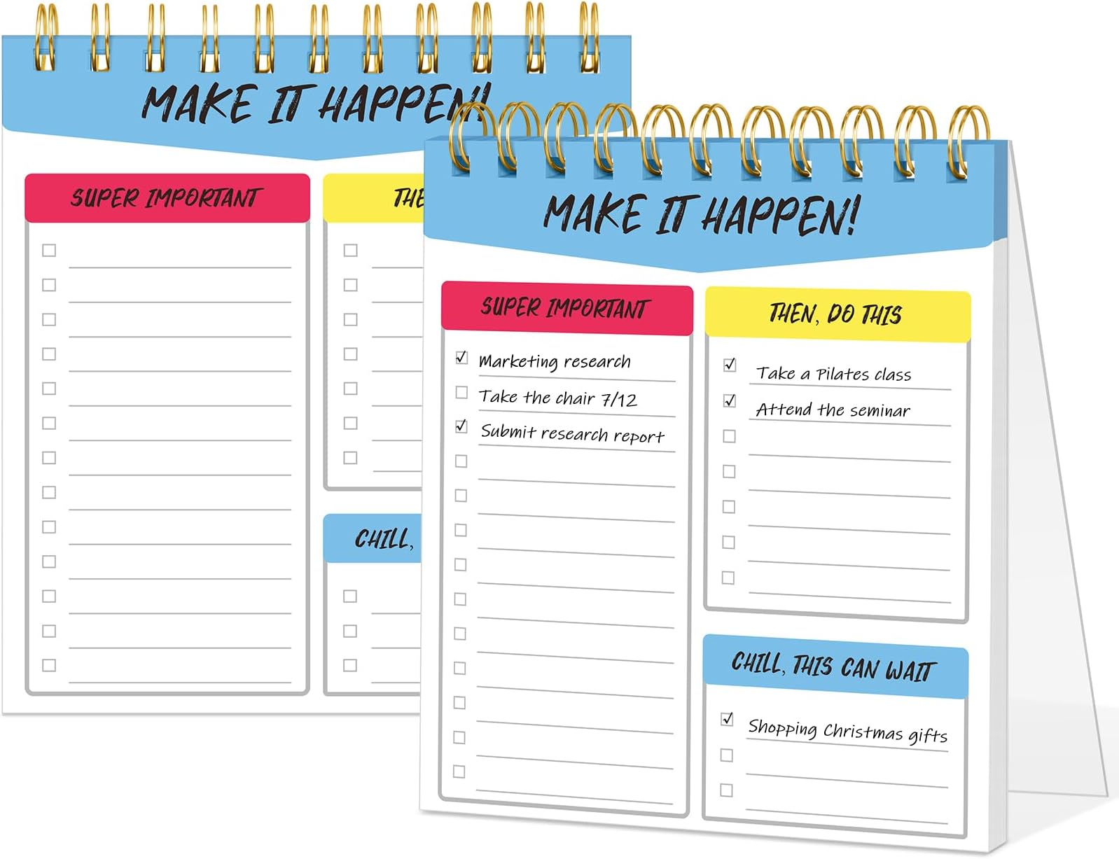 Amazon.com : Daily Planner To-Do List Notepad - 50 Page Daily Planner ...