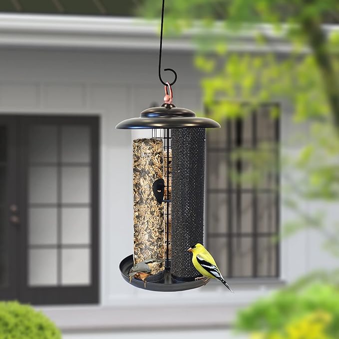 Amazon.com: Woodlink Triple Tube Mixed Seed Combination Feeder : Patio ...