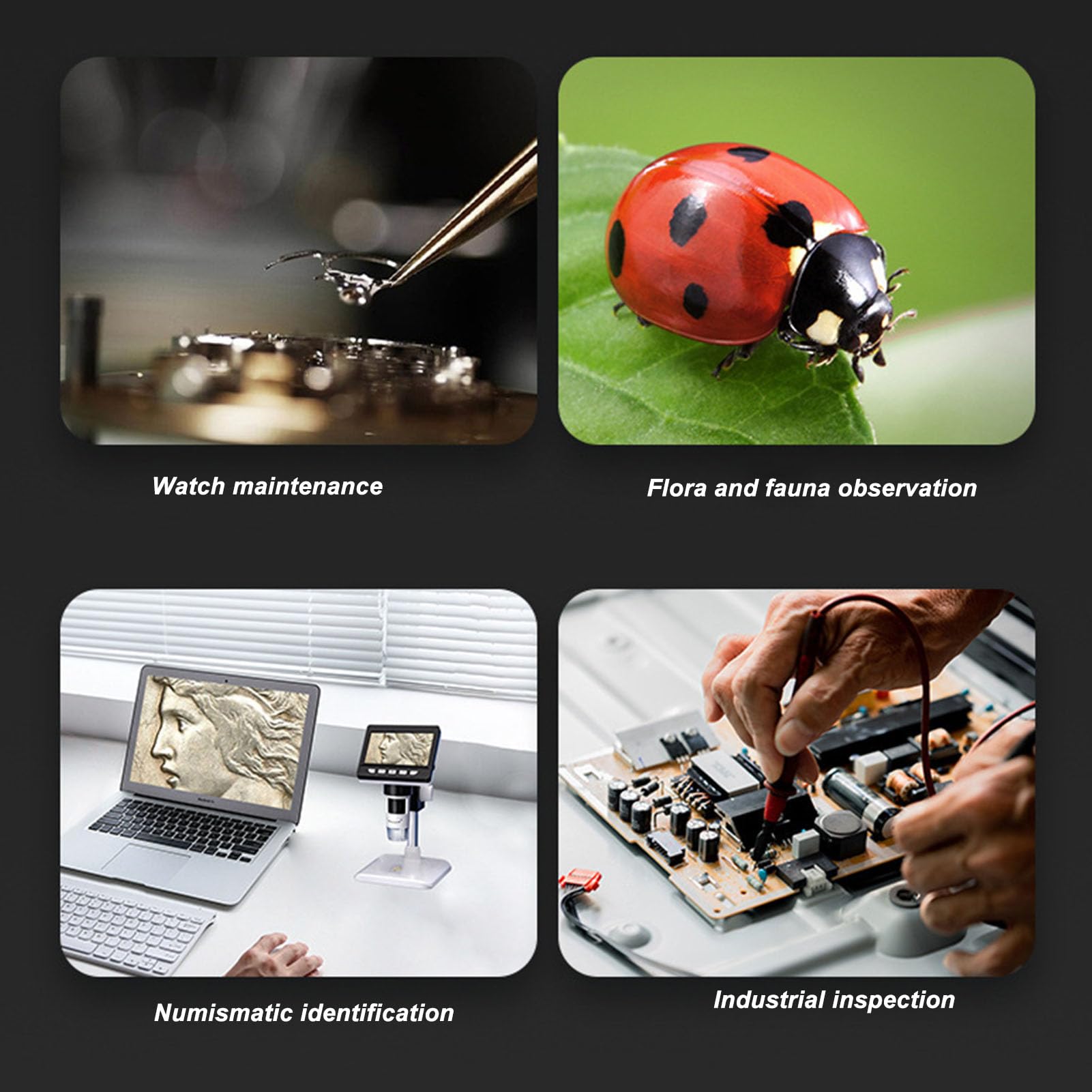 Snapklik.com : 4.3in Digital Electron Microscope, Digital Electron ...