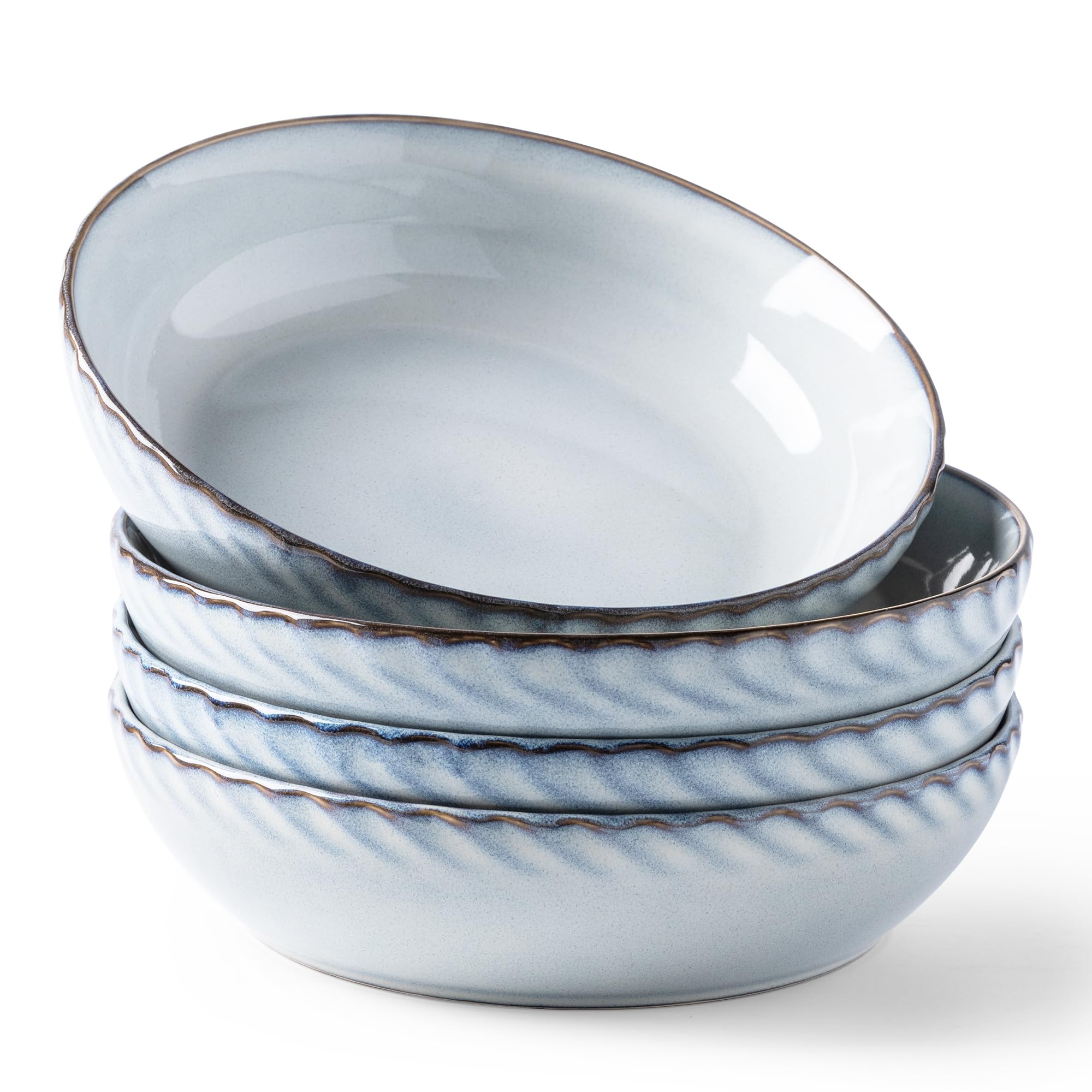 Amazon.com: GBHOME 8.5'' Large Pasta Bowls, 38 Ounce Stoneware Salad ...