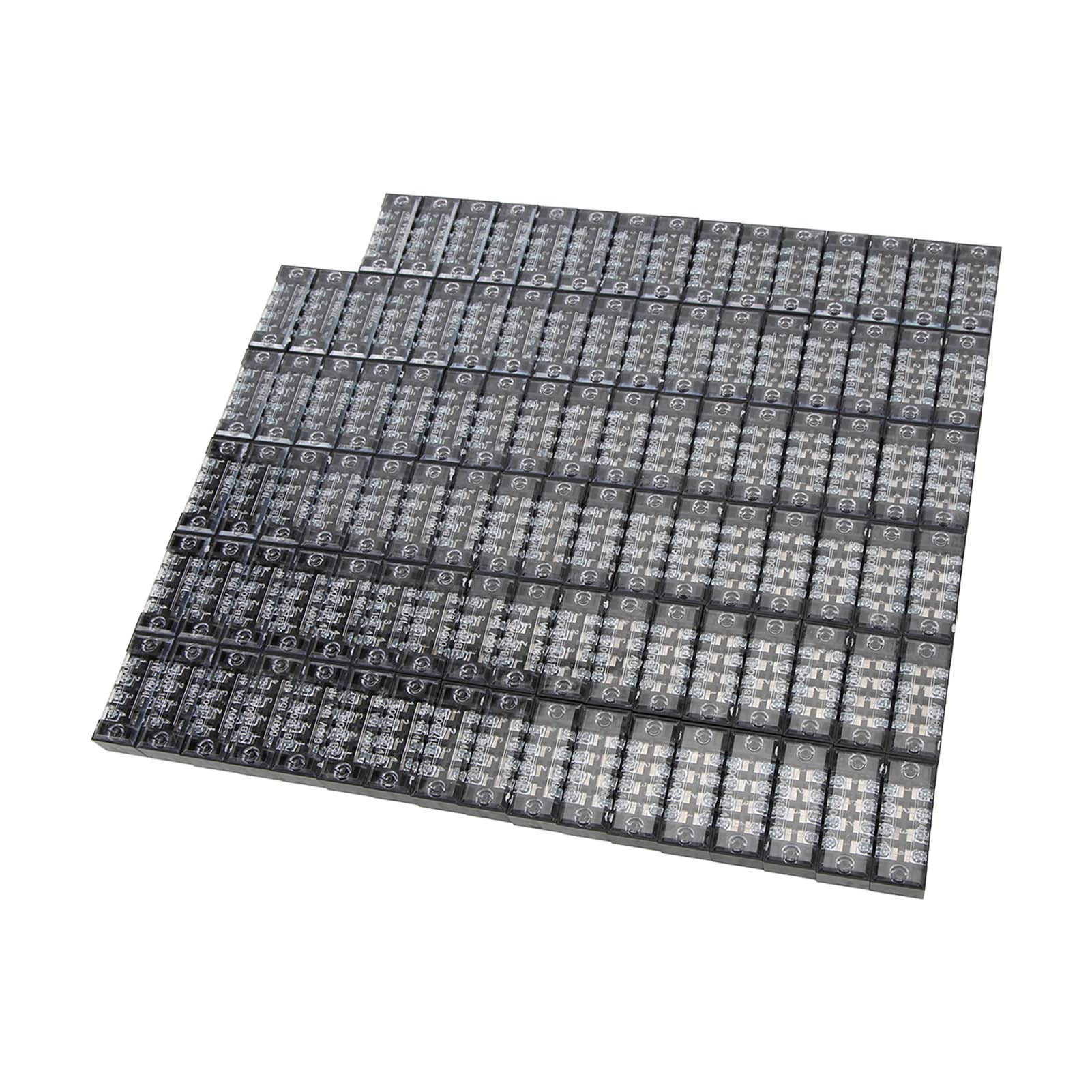 Buy Power Terminal Block Galvanized 600v 15a 4 Sections Industrial Wire Connector Terminal