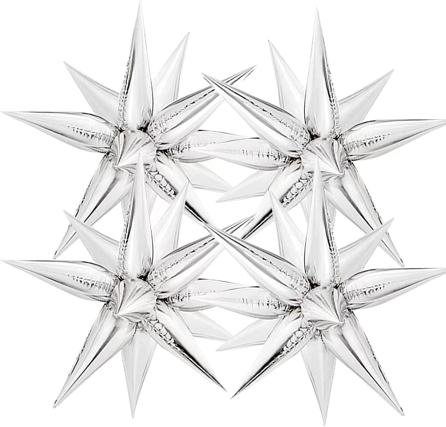 Amazon.com: 50 Pcs Star Balloons, 12 Point Starburst Mylar Balloons ...