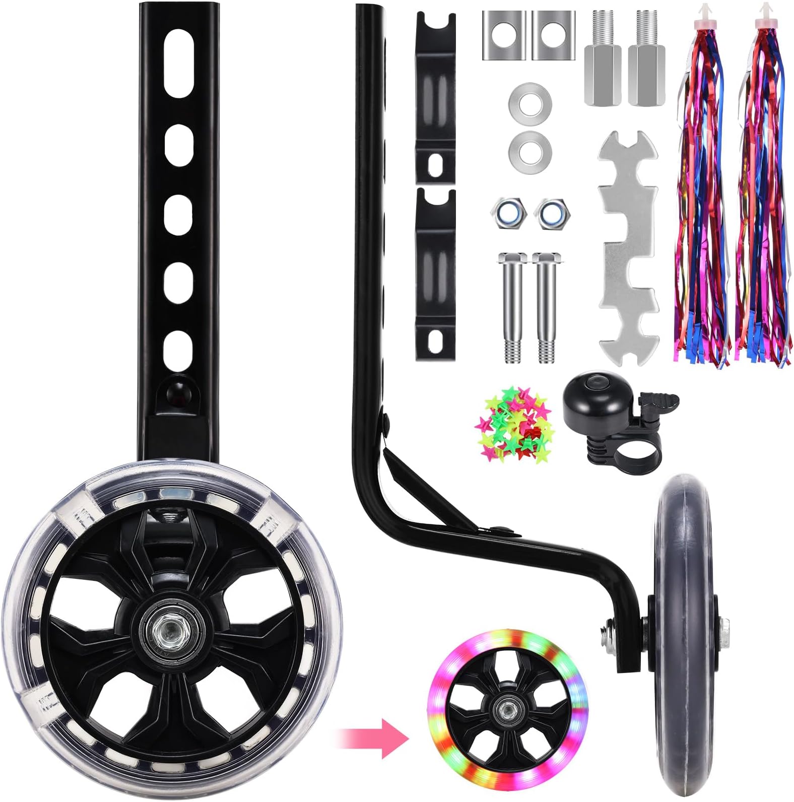 Amazon.com: YTKD Training Wheels for Bicycle Compatible for Bikes of 12 ...