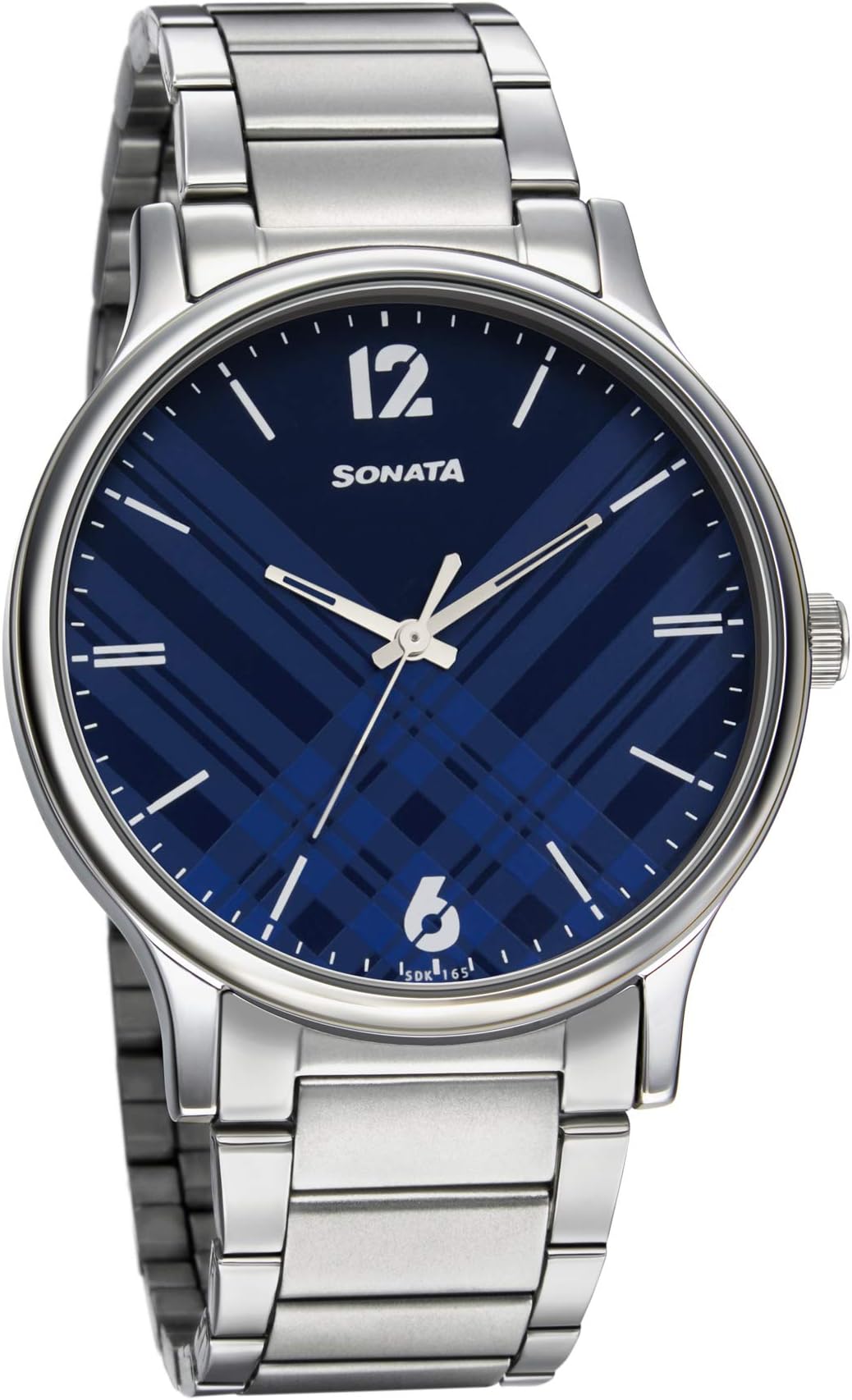 Sonata Poze Quartz Analog Green Dial Metal Strap Watch for Men ...