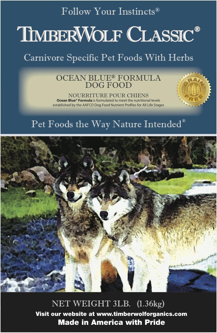 Amazon.com: TimberWolf Ocean Blue Classic Formula Dry Dog Food- 3 Lbs ...