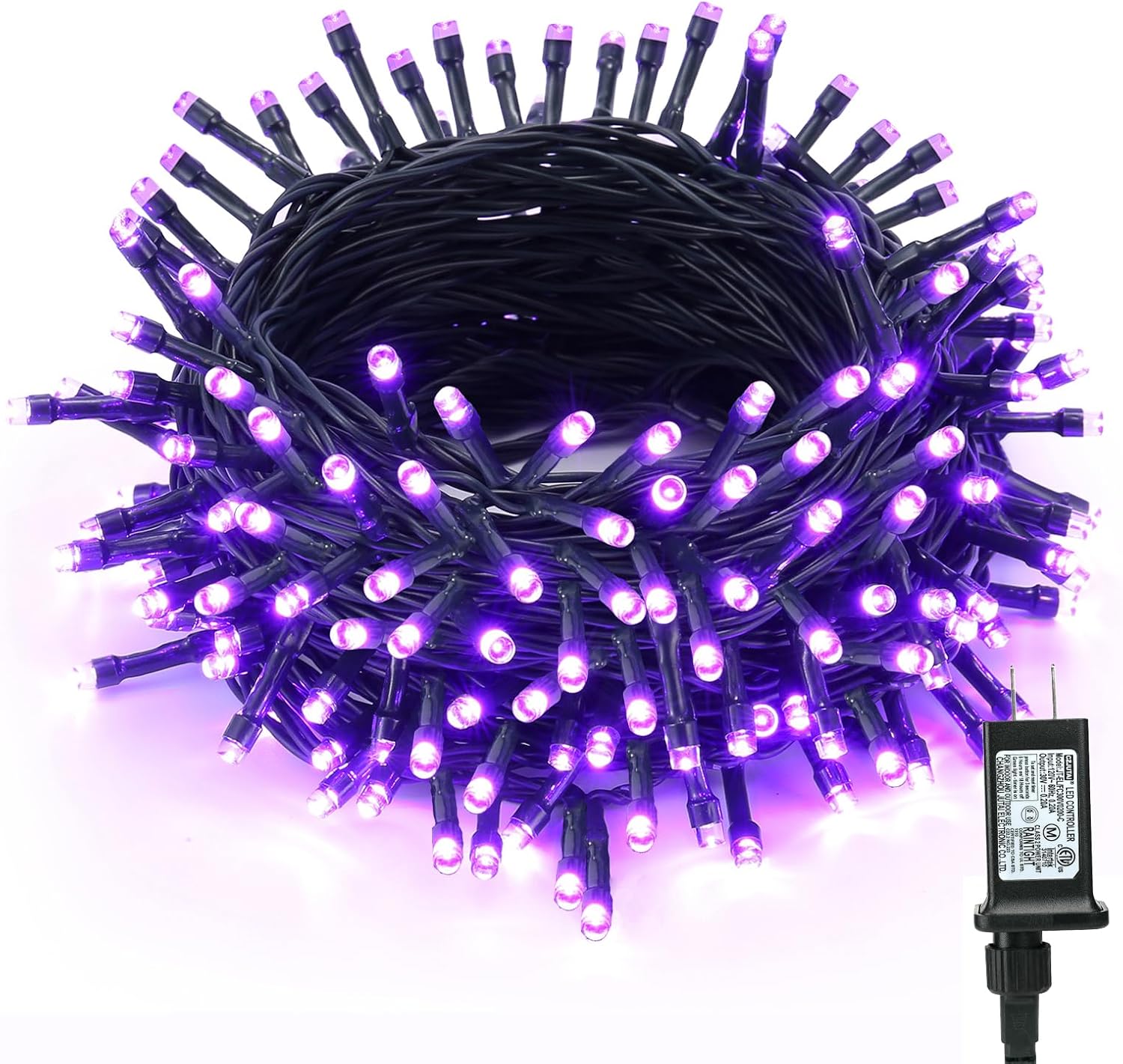 BrizLabs Purple Halloween Lights, 78.74ft 240 LED String Lights with ...