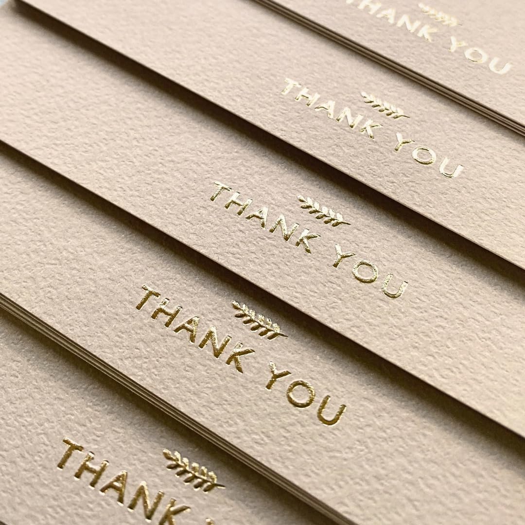Thank You Cards with Envelopes, 36 Pack – 350 GSM Blank Greeting Card ...