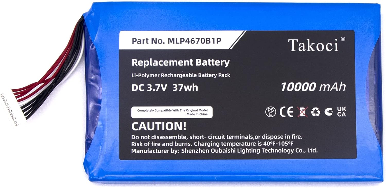 Amazon.com: Youejoeq Diagnostic Scanner 10000mAh Replacement Battery ...