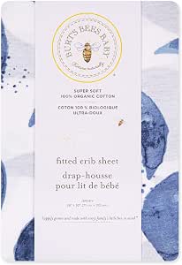 Amazon.com: Burt's Bees Baby - Fitted Crib Sheet, Girls & Unisex 100% ...