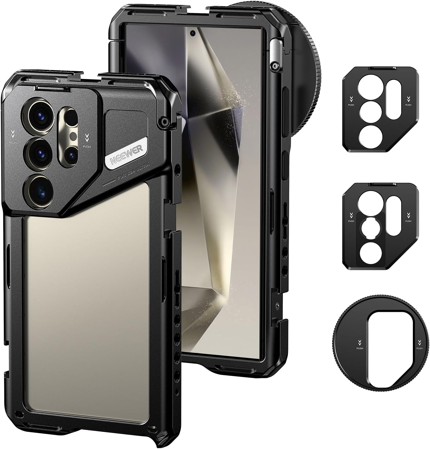 NEEWER S24 Ultra Phone Cage with 67mm Filter Adapter, 17mm Lens ...
