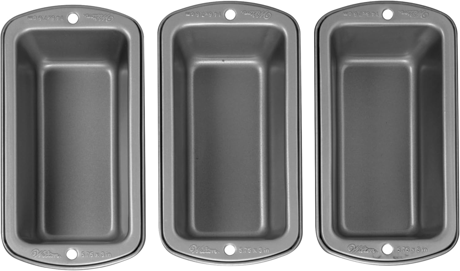 Amazon.com: Wilton Recipe Right Non-Stick Mini Loaf Pan Set, Small Loaf ...