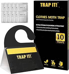 Amazon.com : TRAP IT! Moth Traps for Clothes, 10 Pack Clothes Moth Traps with Pheromones to Trap ...