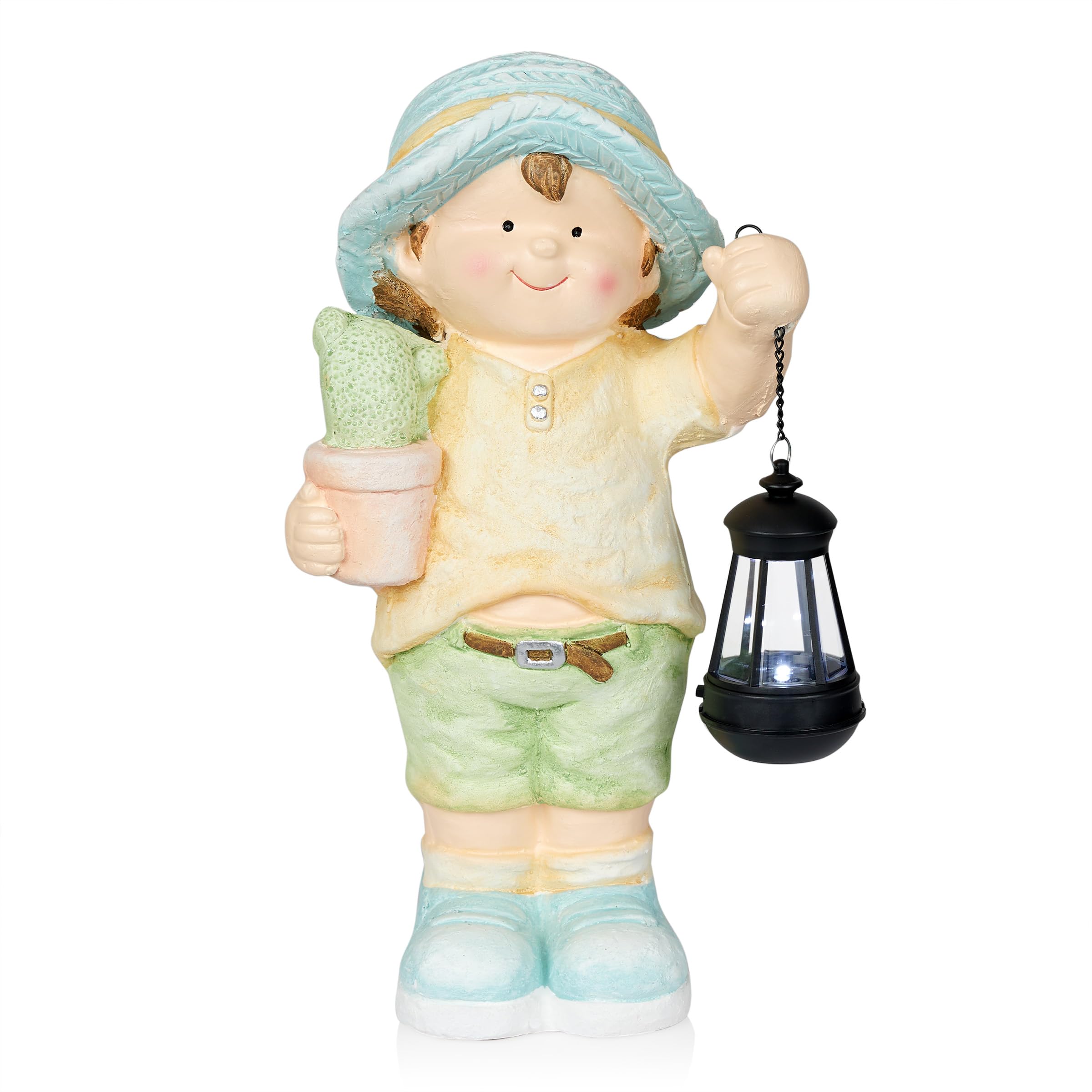 Amazon.com: Alpine Corporation QWR1368SLR Young Boy Holding Lantern ...