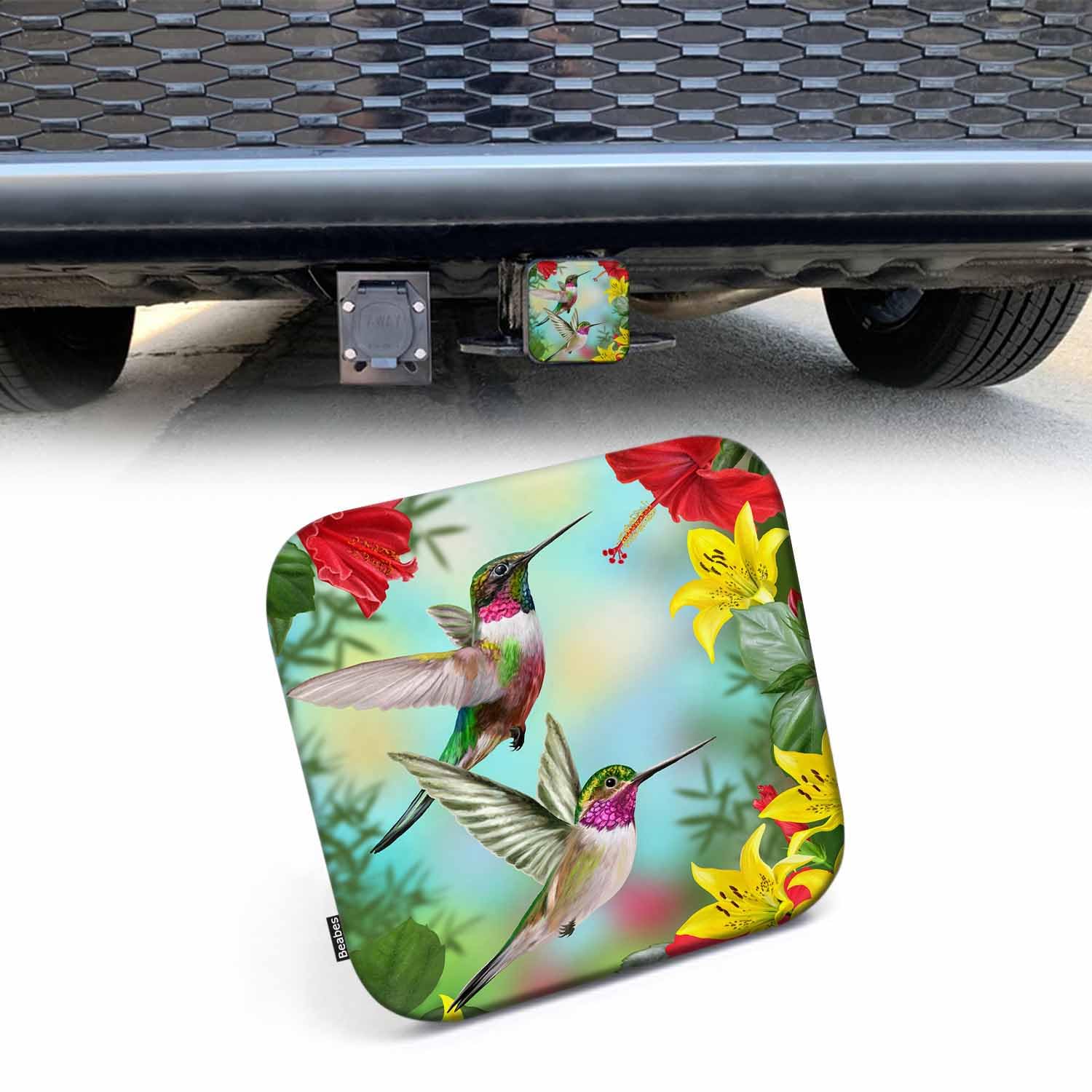 Amazon.com: Beabes Auto Hitch Cover for Trucks Hummingbird, Garden ...