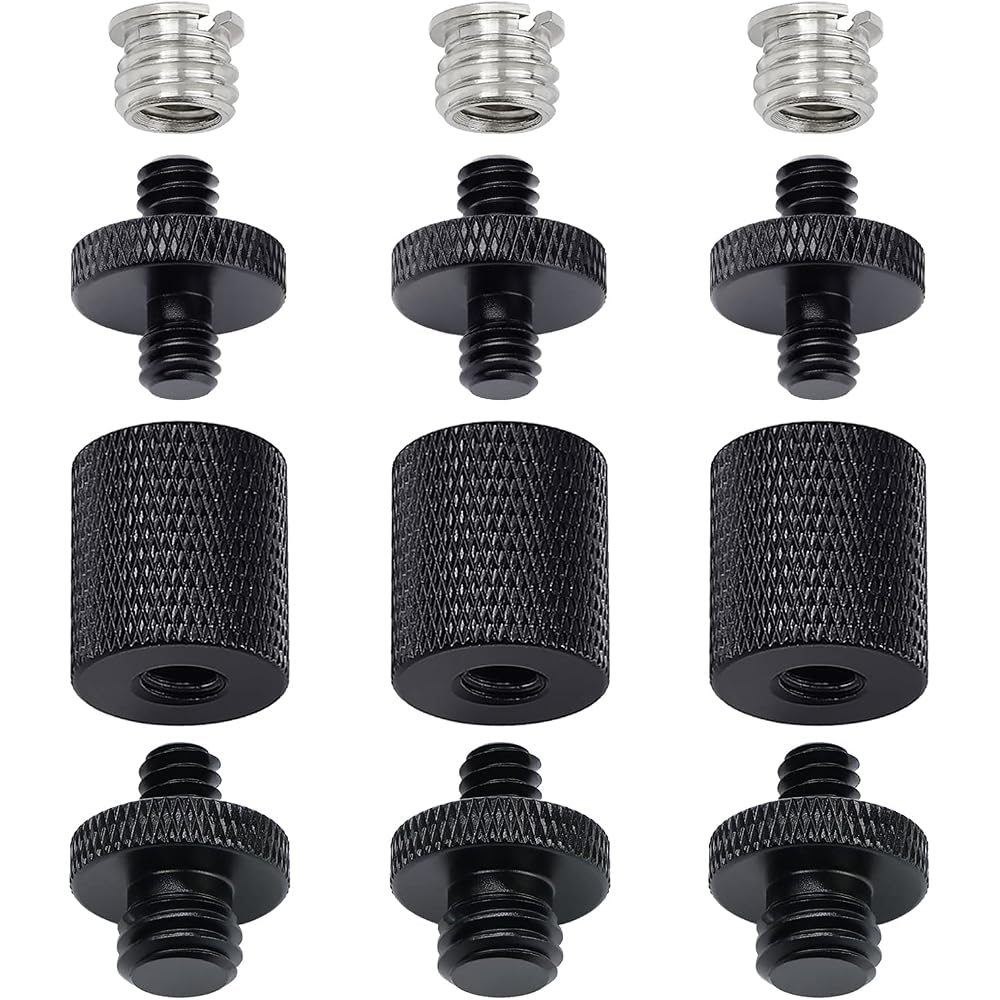 $2/mo - Finance 12 Pcs 1/4" 3/8" Camera Screws Adapter, Tripod Screw ...