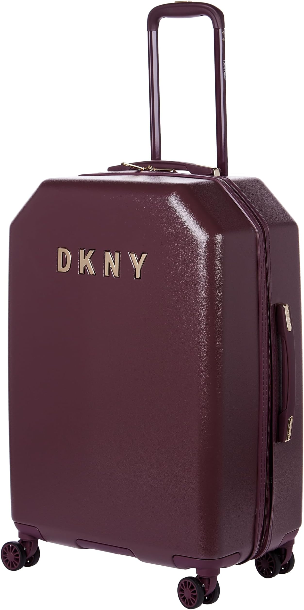 Amazon.com | DKNY 25" Upright Luggage with 8 Spinner Wheels, Clay ...