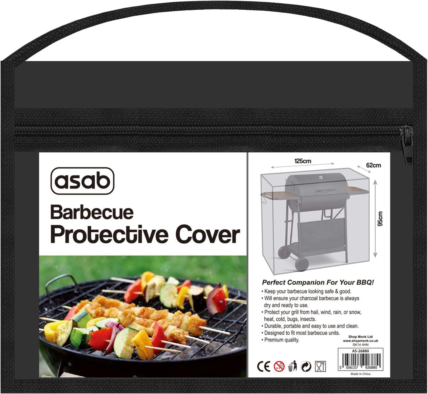 ASAB Heavy Duty BBQ Cover Waterproof Durable Plastic Barbecue Cover UV ...