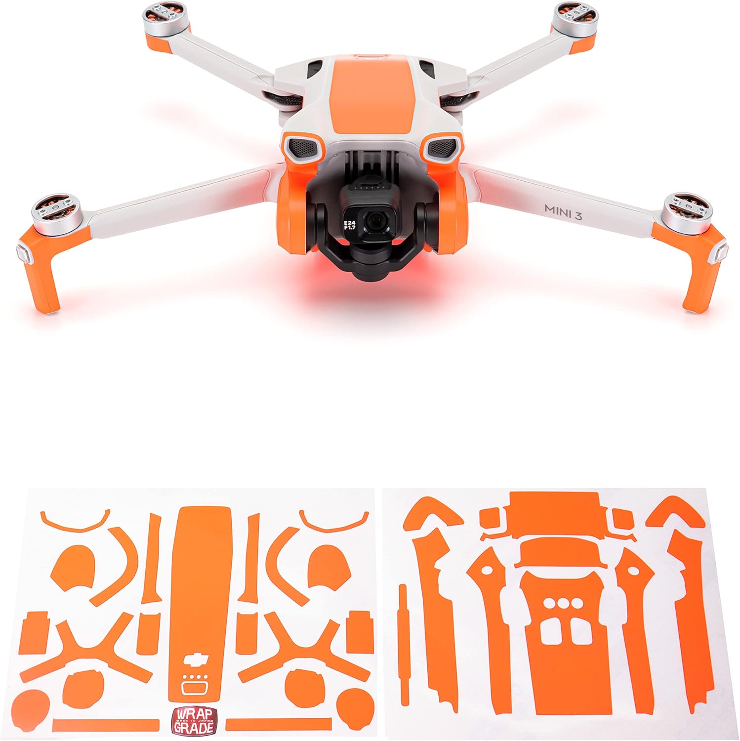 Amazon.com: WRAPGRADE Skin Stickers Compatible with DJI Mini 3 | Accent ...