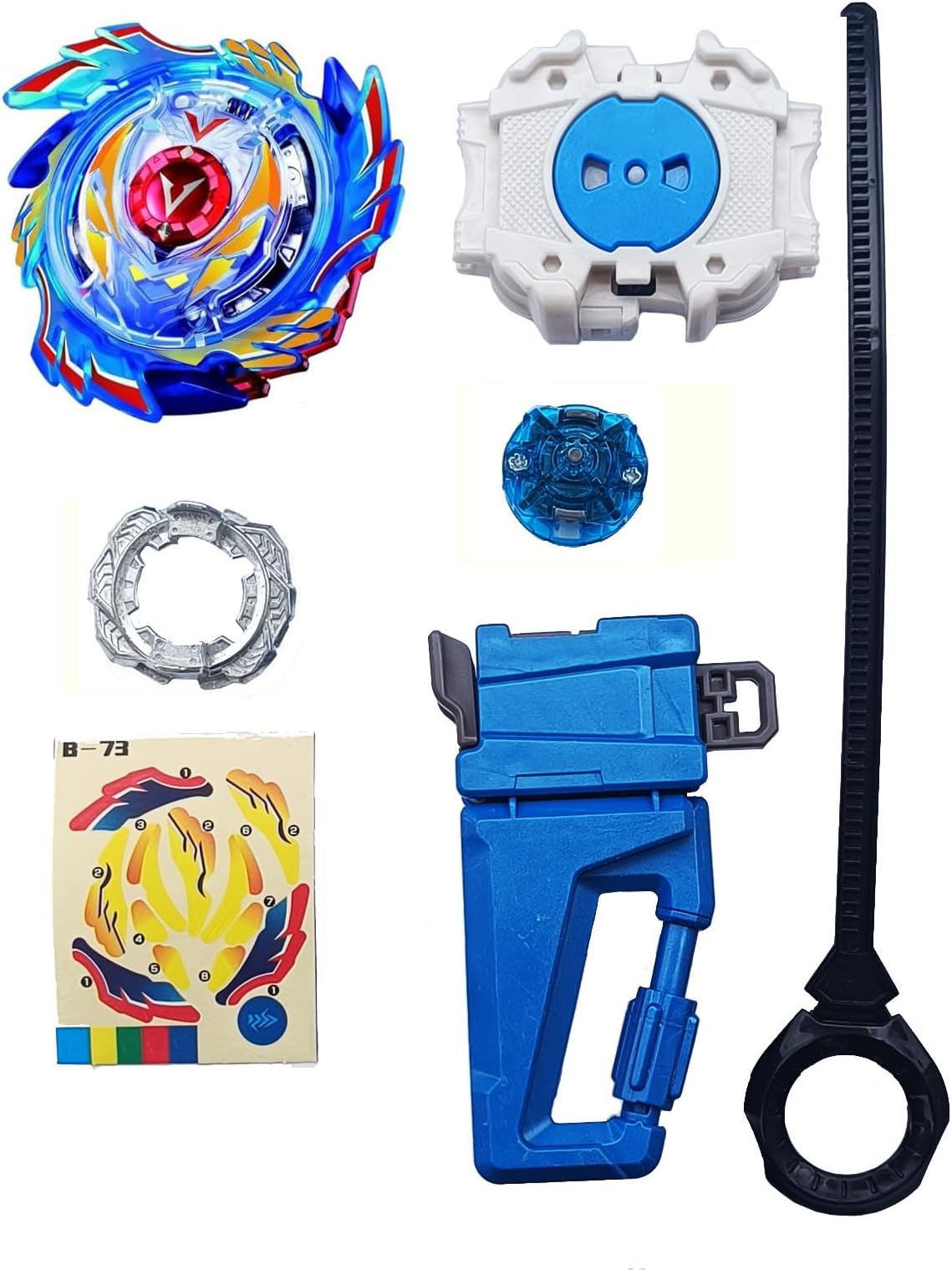 Buy Funstars God Valkyrie.6V.Rb Metal Fusion Spinning Battling Top with ...