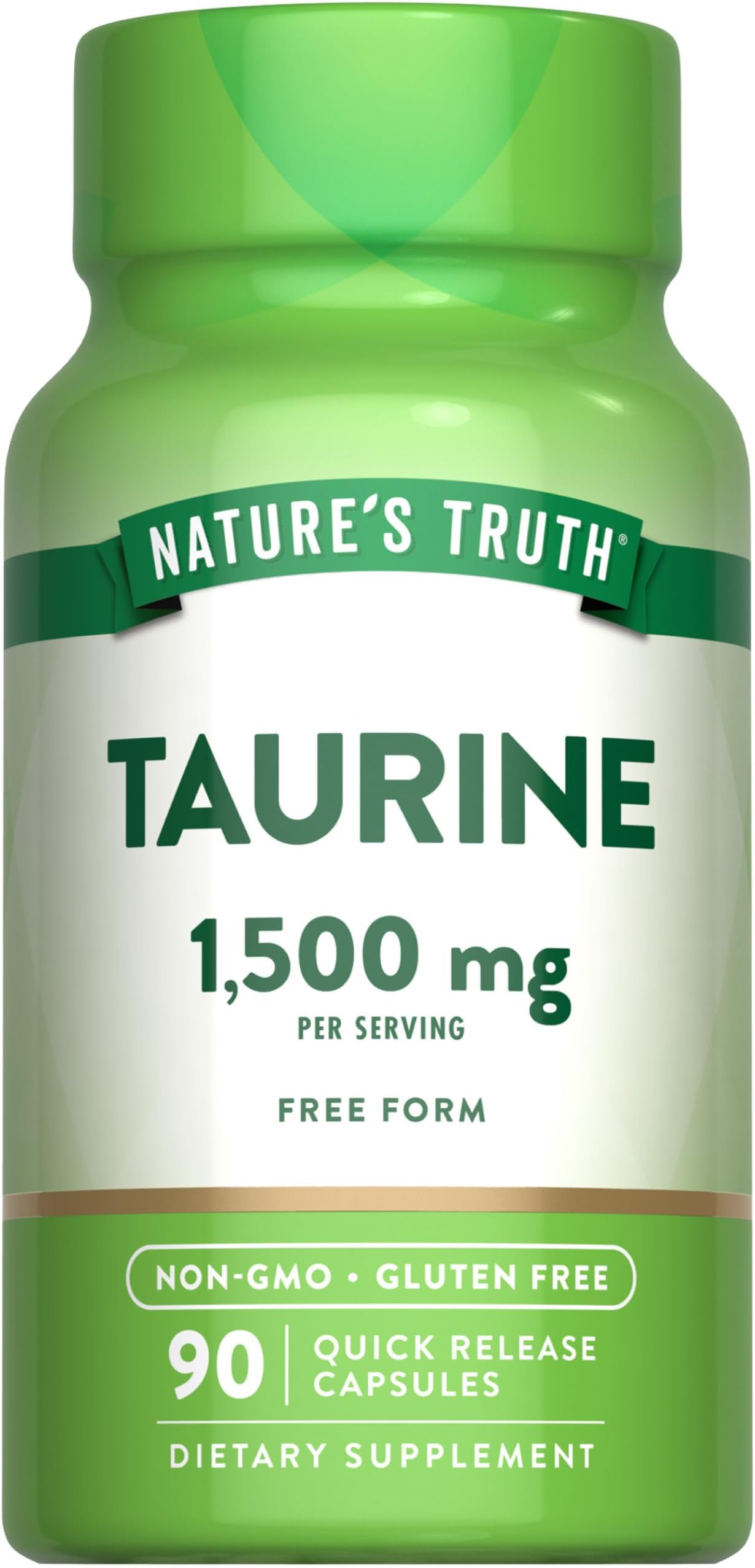 Amazon.com: Nature's Truth Taurine Supplement | 1500mg | 90 Capsules ...