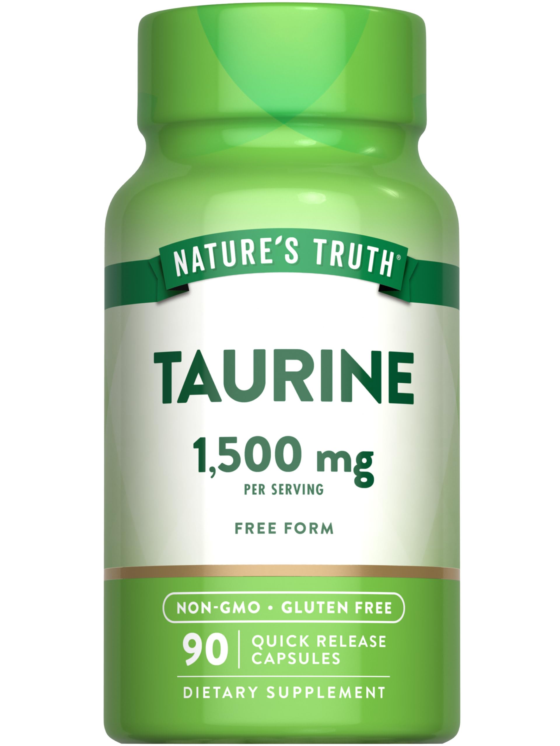 Amazon.com: Nature's Truth Taurine Supplement | 1500mg | 90 Capsules ...