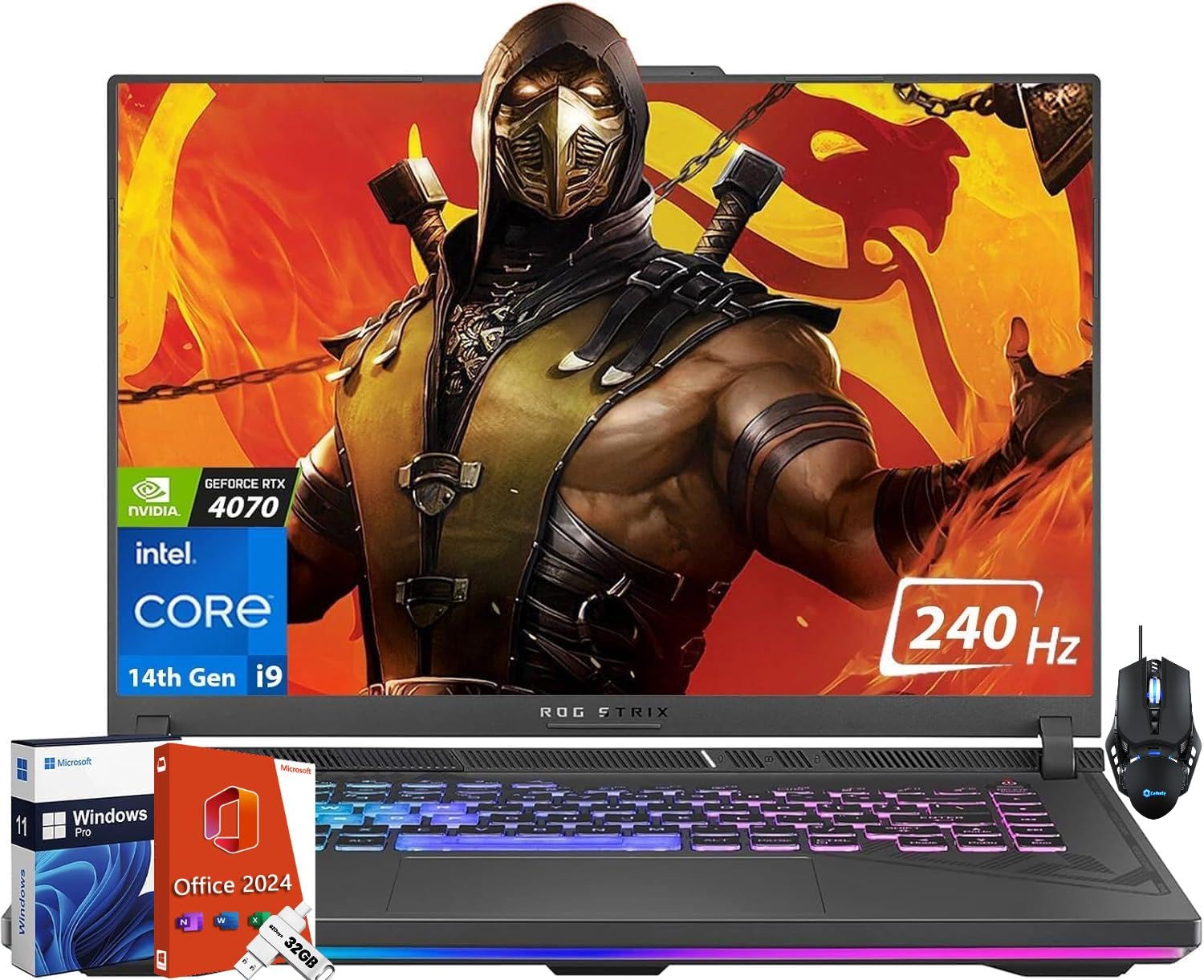 Buy ASUSROG Strix G16 Gaming Laptop RTX 4070, 16” ROG Nebula Display ...