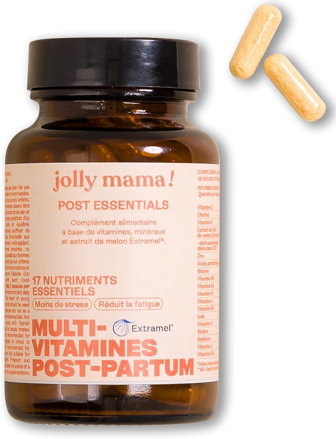 Jolly mama! Multi Vitamines Post Essentials | 17 Nutriments Clés Post ...