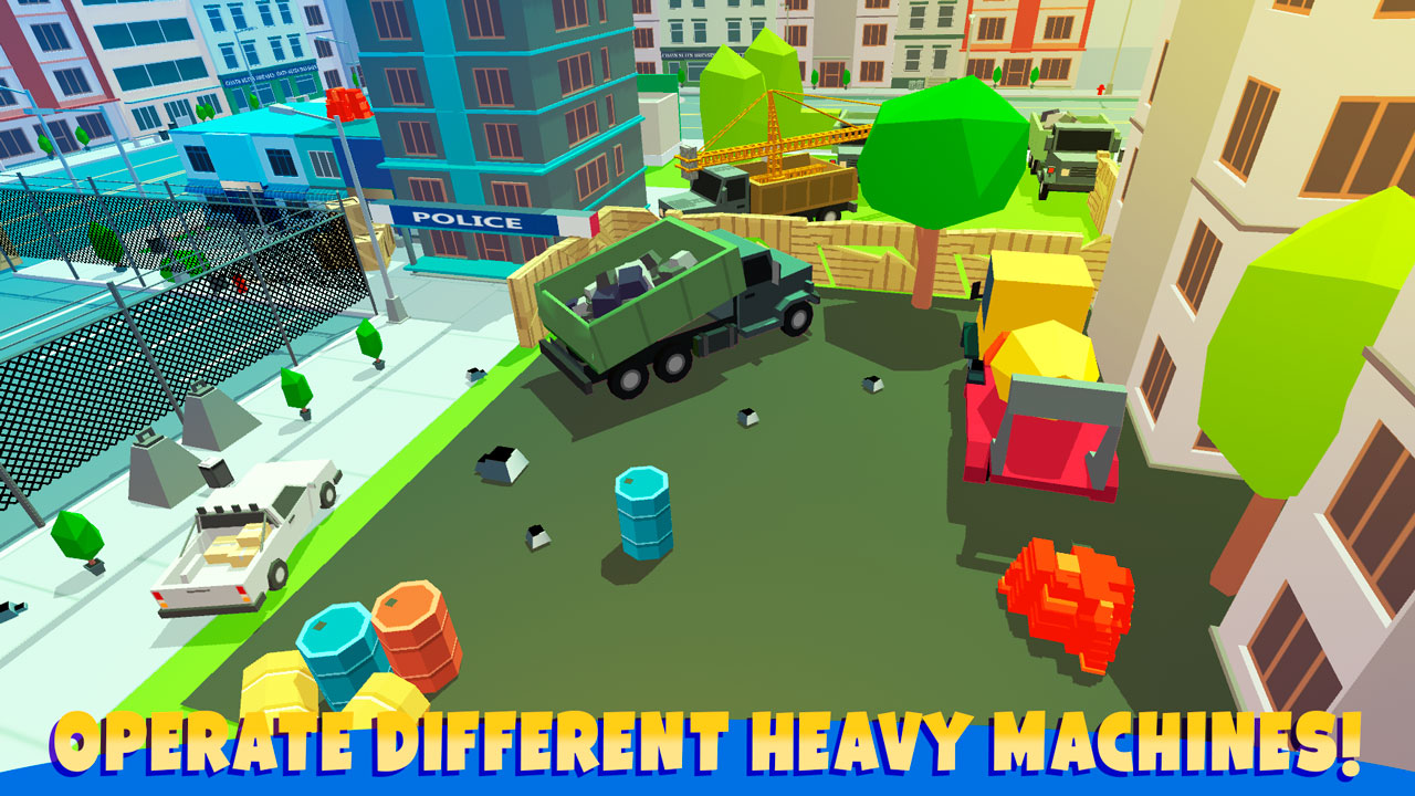 Police Station Block Building: Pixel Cops and Robbers | Heavy Machines ...