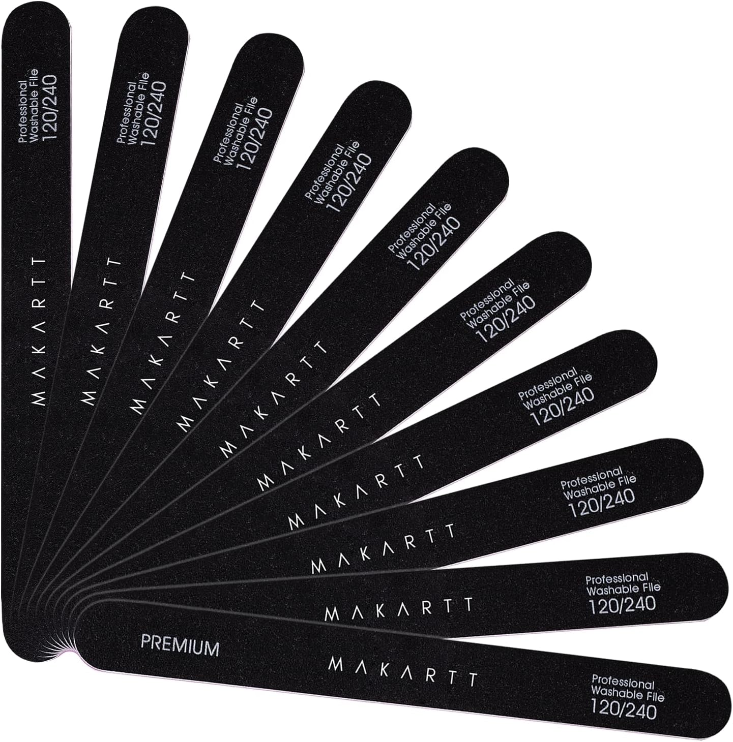 Amazon.com : Makartt Nail File, 120 240 Grit Emery Boards for Nails ...