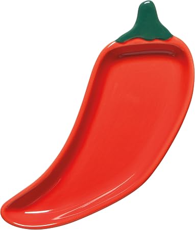 Amazon.com | Now Designs by Danica Stoneware Chili Peppers Shaped Dish ...