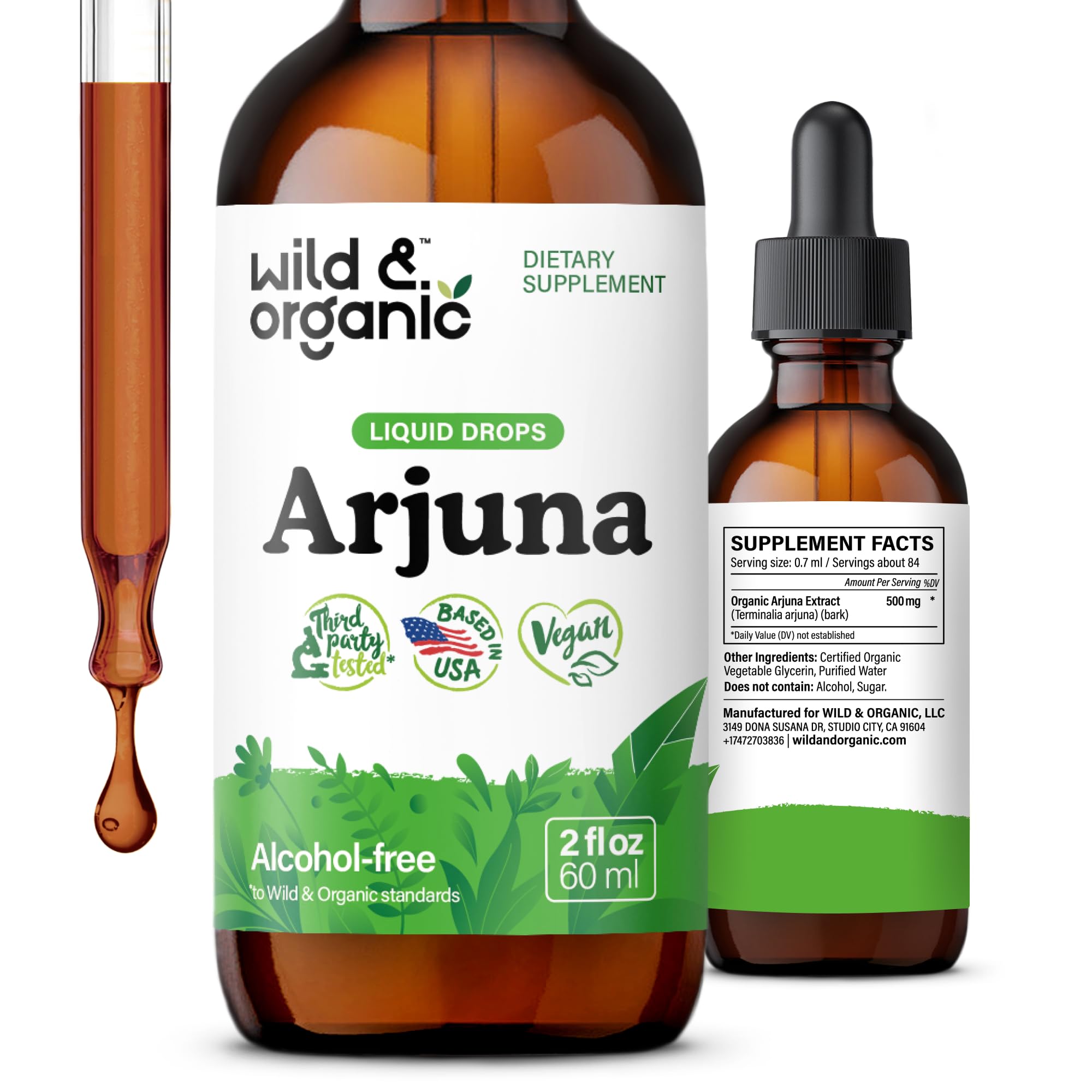 Amazon.com: Wild & Organic Arjuna Tincture - Overall & Antioxidant ...