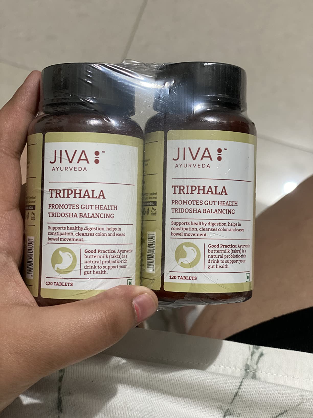 Jiva Triphala Tablet 500mg | 100% Ayurvedic Formulation Improves ...