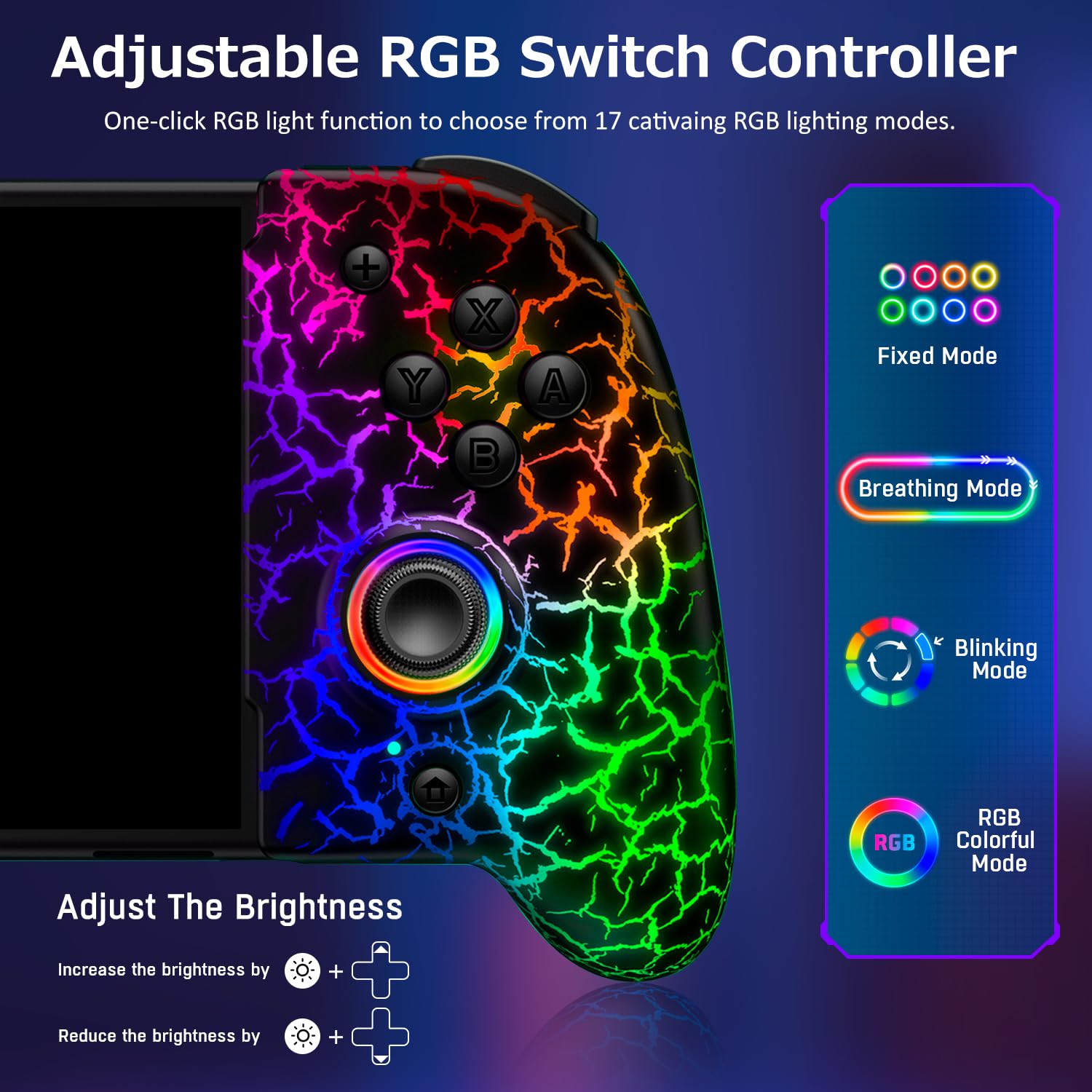 Snapklik.com : Spican Switch Controllers For Nintendo Switch/OLED, Hall ...