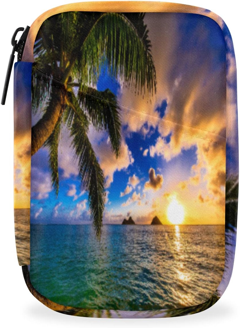 Amazon.com: Hawaii Ocean Palm Tree Pill Case Weekly Medicine Organizer ...