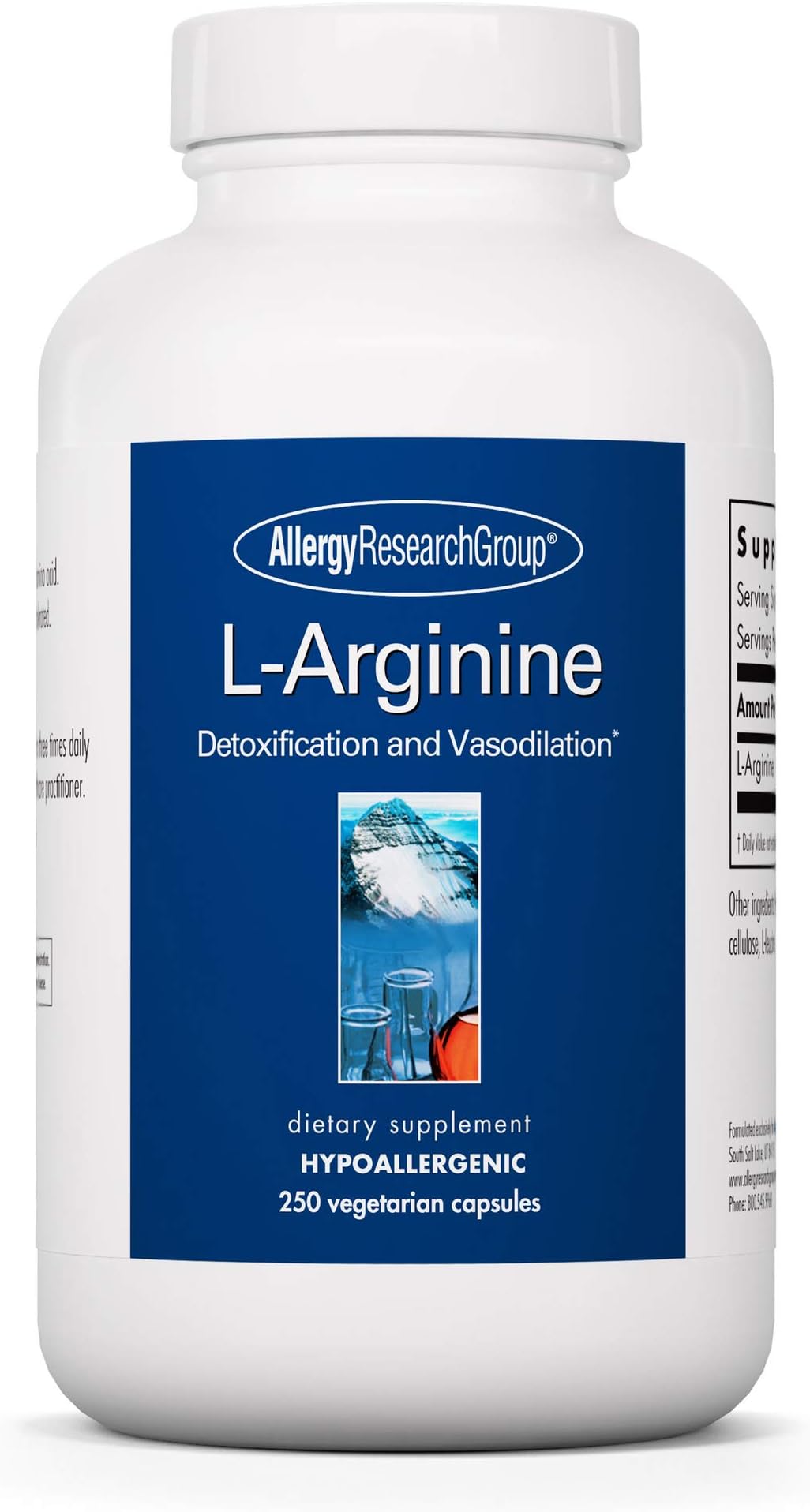 Amazon.com: Allergy Research Group - L-Arginine 500 mg - Free Form ...