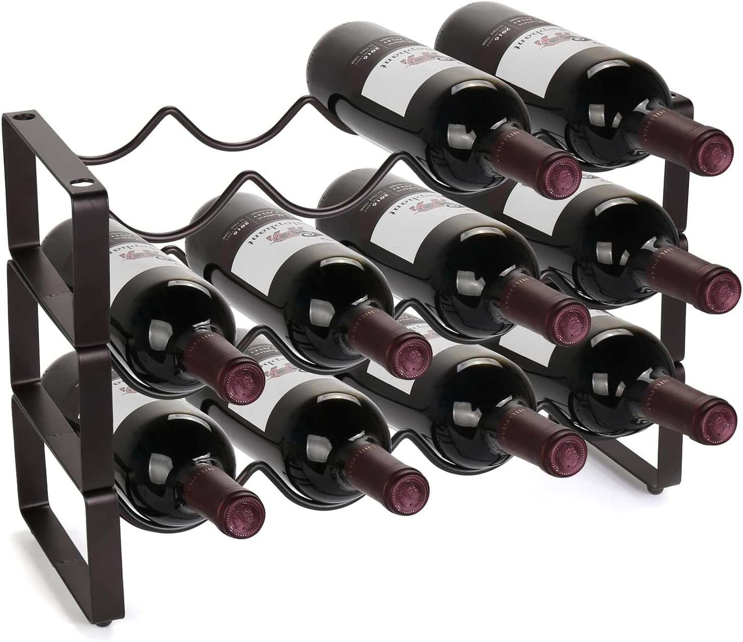 Amazon.com: OBloved Metal 3 Tier Countertop Wine Rack, Wine Cabinet ...