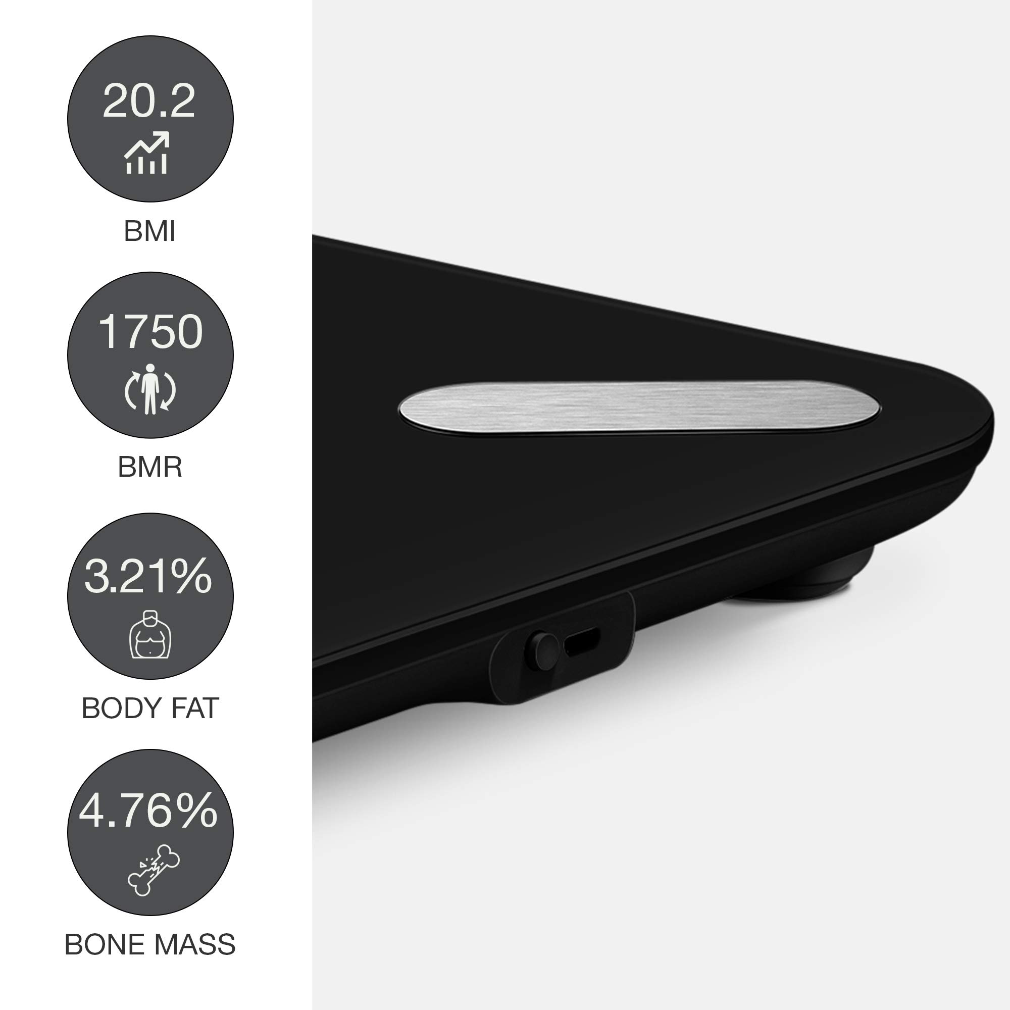 YUNMAI X Compact Bluetooth Scale For Weight And Body Fat Glass Top yunmai-x-compact-bluetooth-scale-for-weight-and-body-fat-glass-top