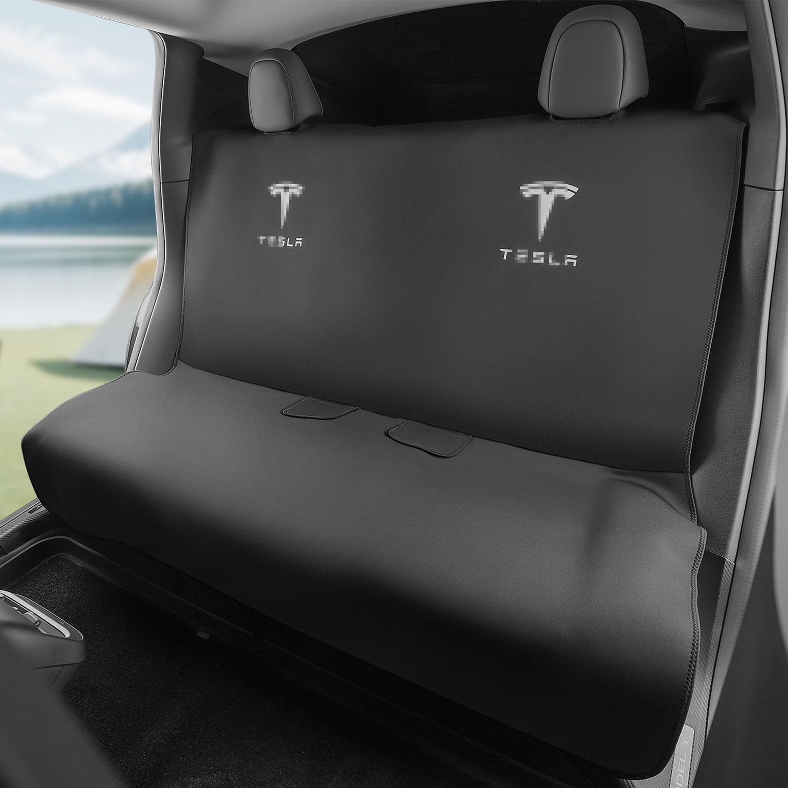 Amazon.com: EVMODS for Tesla Model Y Rear Seat Cover Dogs Protector ...