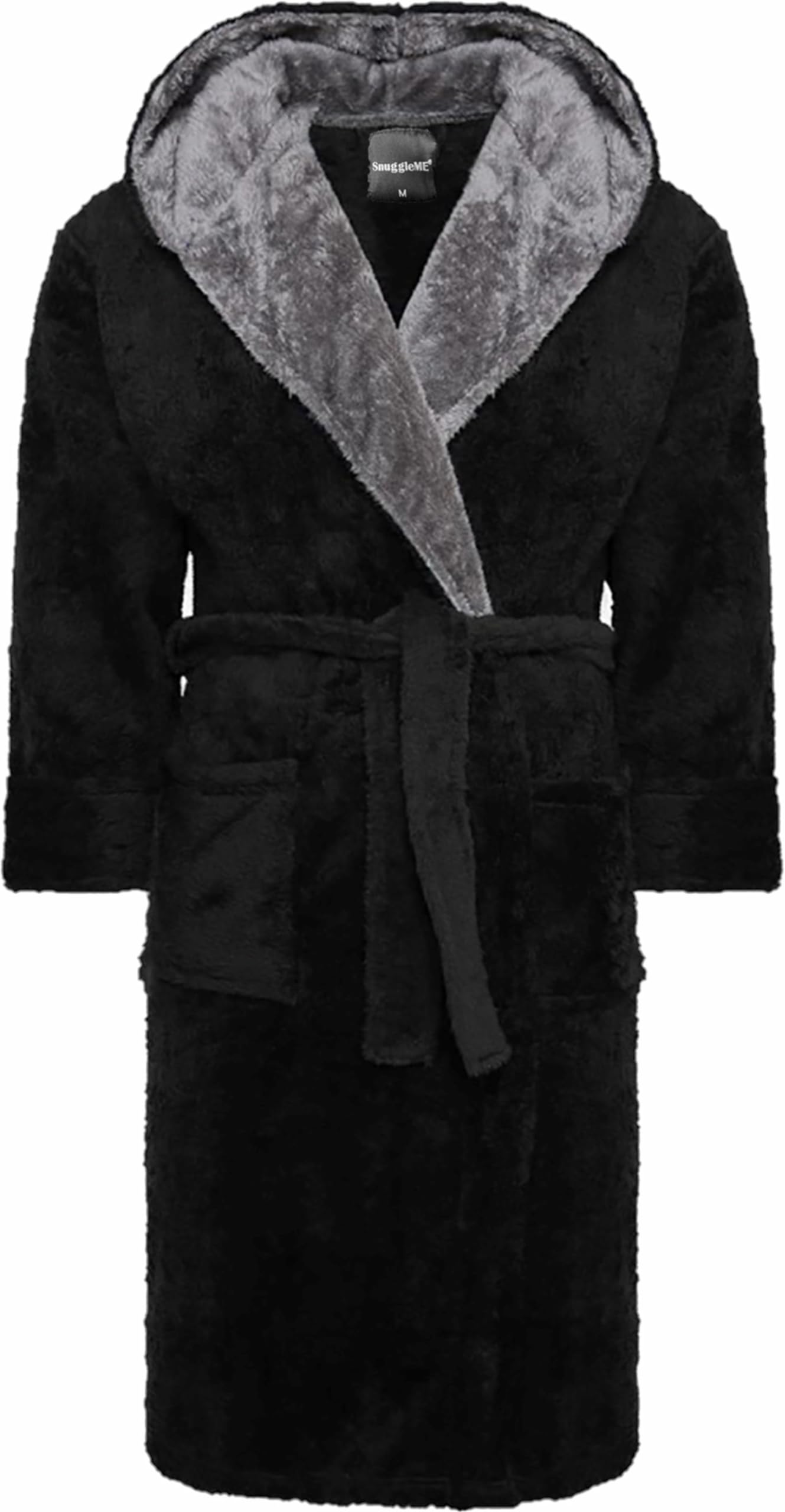 SnuggleME Dressing Gowns for Men | Super Soft Snuggle Hooded Dressing ...