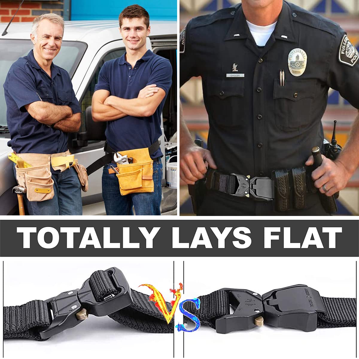 Snapklik.com : MOZETO Tactical Belt For Men 1.5 Nylon Combat Work Emt ...