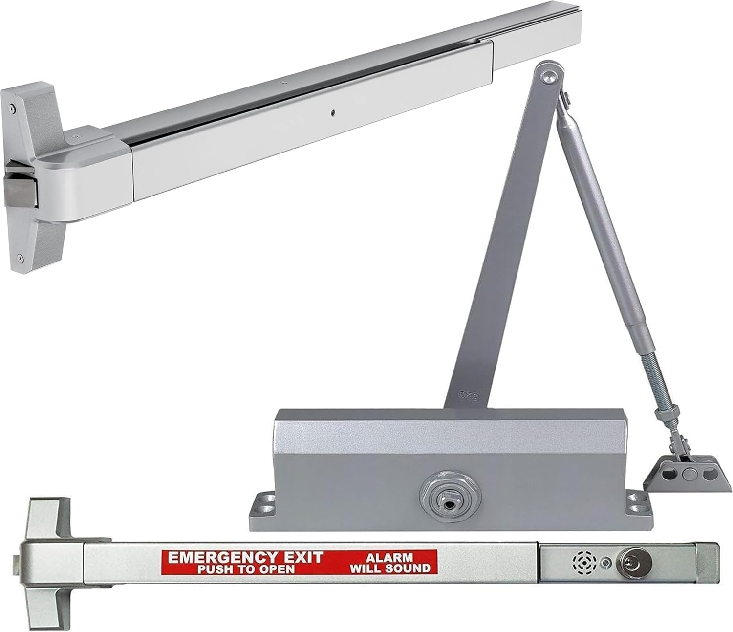 Amazon.com: Dynasty Hardware Commercial Push Bar Panic Exit Device ...